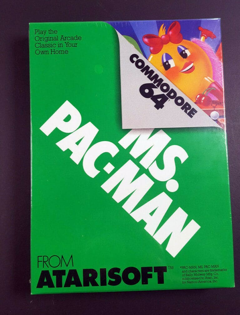 Ms. Pac-Man Atarisoft 1983 C64 Commodore 64 Factory Sealed NEW NOS MINT ...