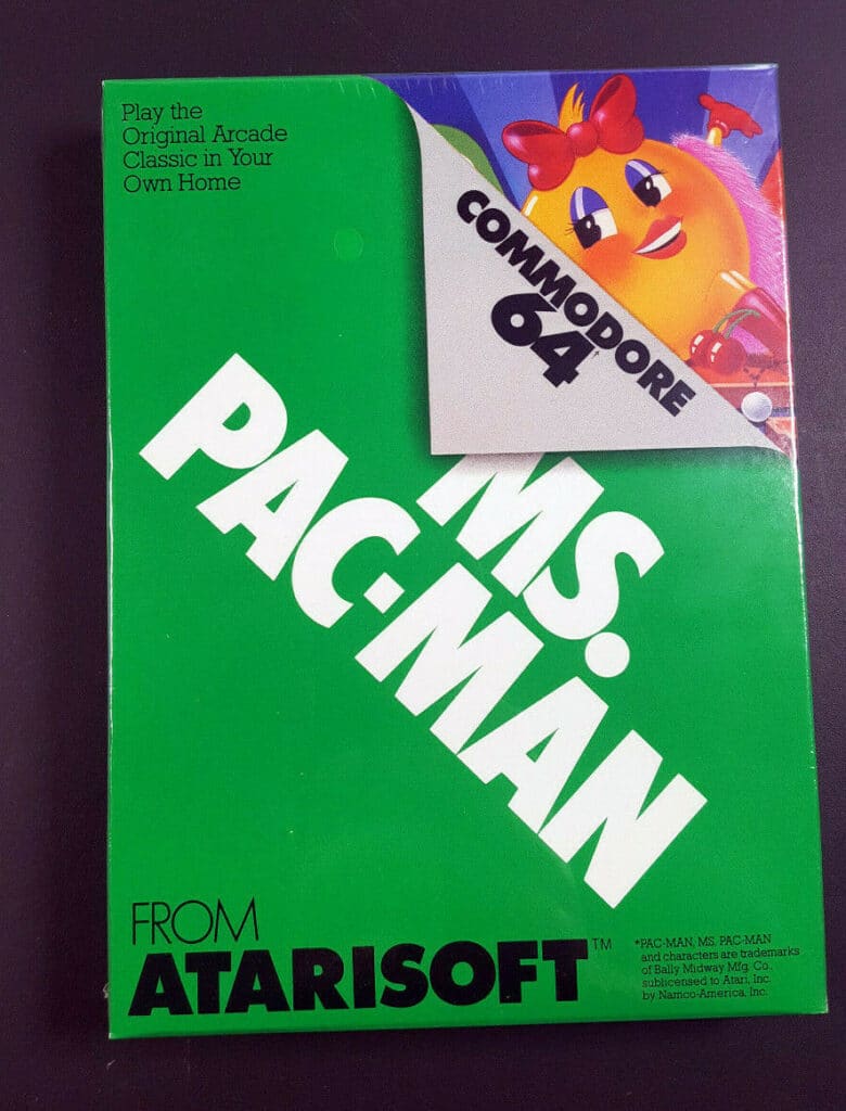 Ms. Pac-Man Atarisoft 1983 C64 Commodore 64 Factory Sealed NEW NOS MINT ...