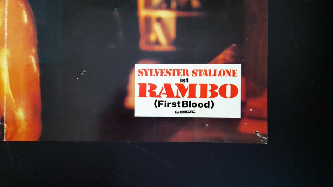 RAMBO 1 First Blood Sly Stallone 1982 Original German Lobby Card Movie ...